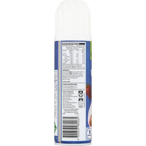 Woolworths Whipped Cream 250g | bunch