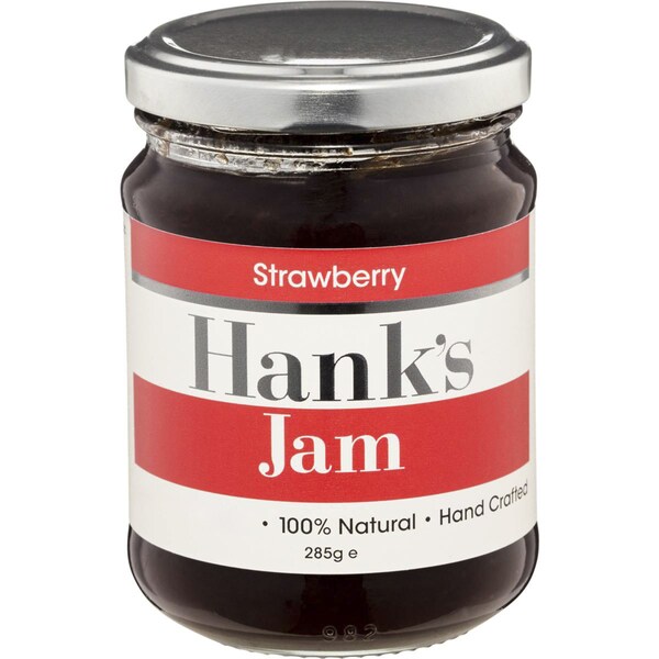 Hank's Jam Strawberry 285g | Woolworths