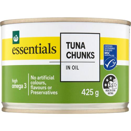 Essentials Tuna In Oil 425g | bunch