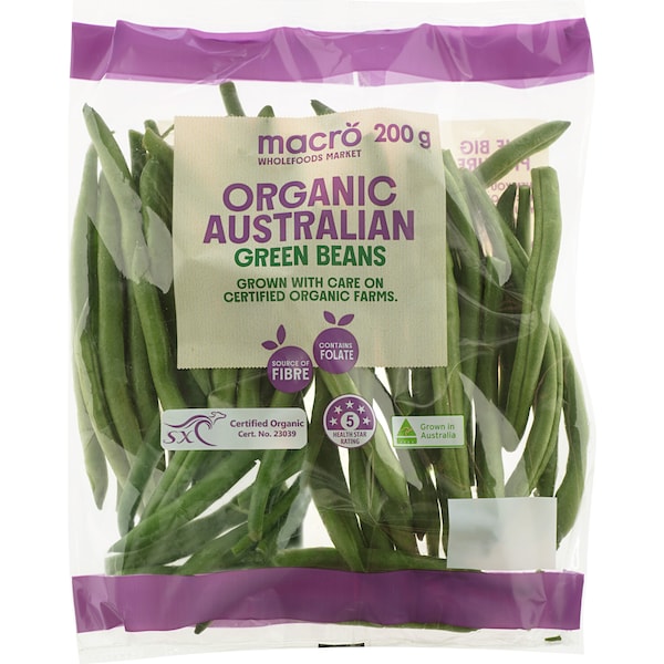 Macro Organic Green Beans 410g | bunch
