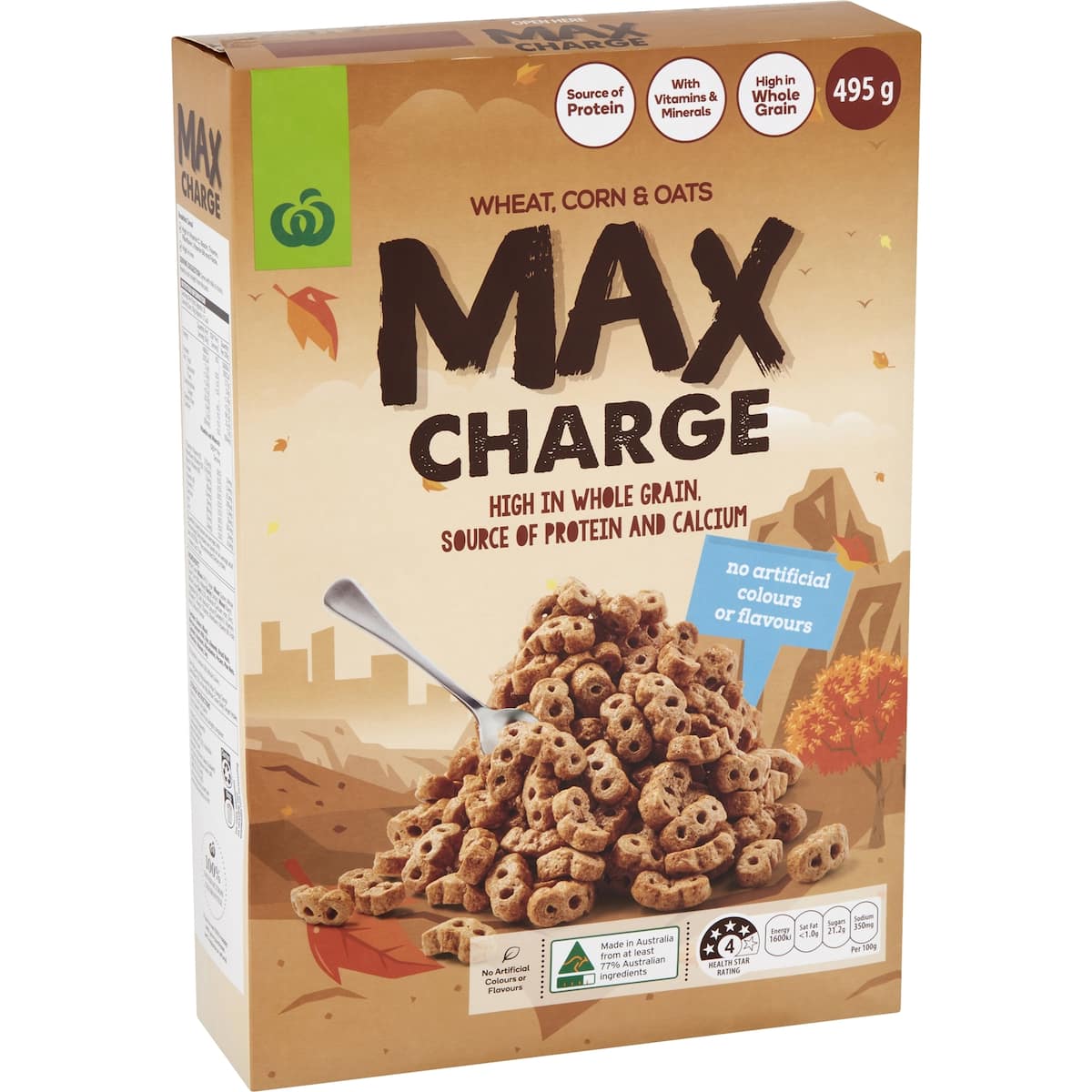 Woolworths Max Charge Cereal 495g | bunch