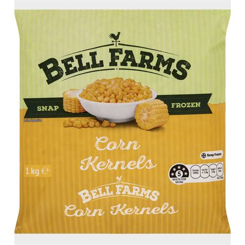 Bell Farms Corn Kernels Snap Frozen 1kg | bunch