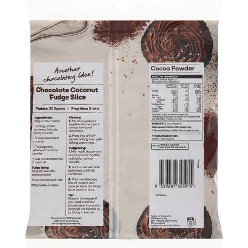 Woolworths Cocoa Powder 375g | bunch