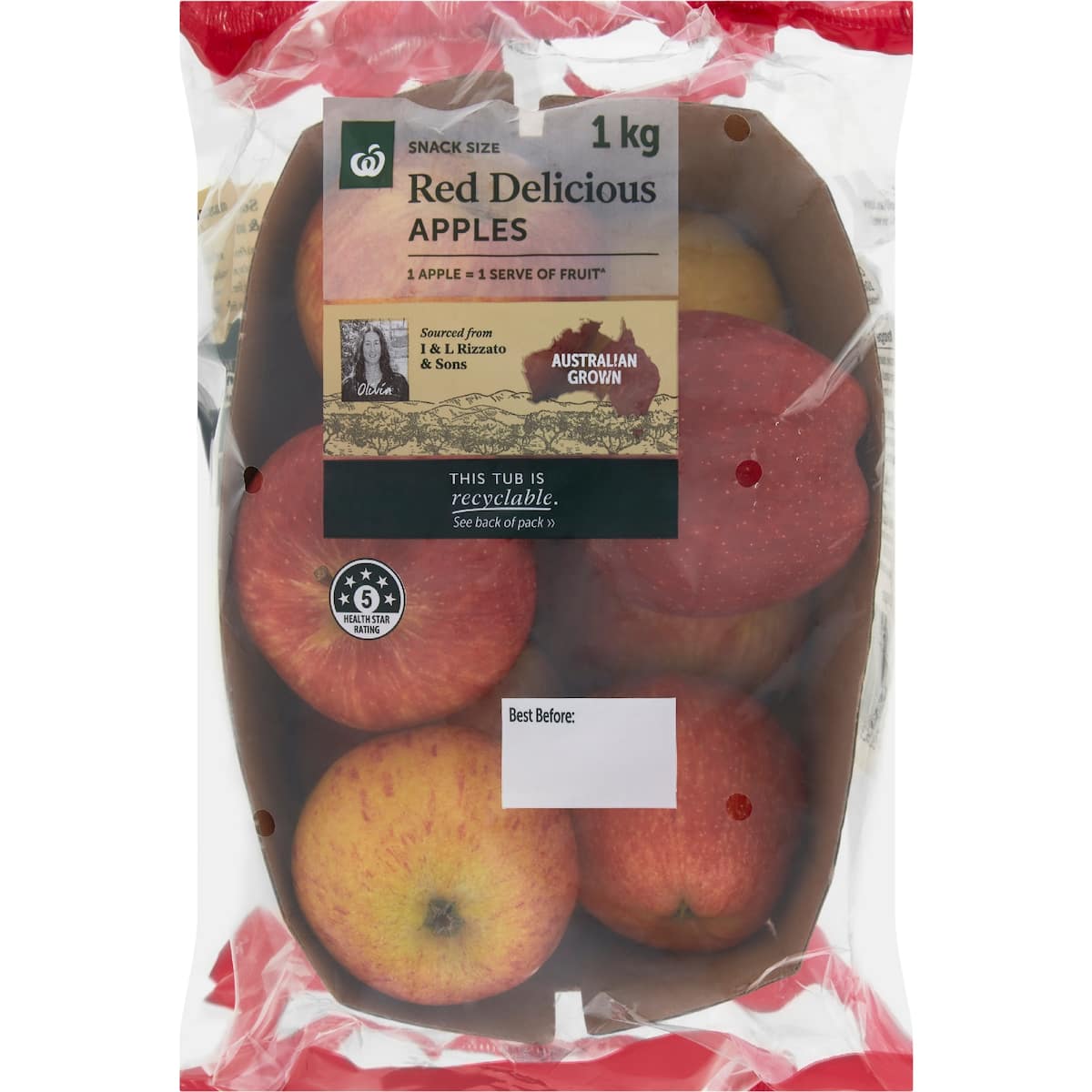 Select Apple Red Delicious 1kg Punnet | bunch