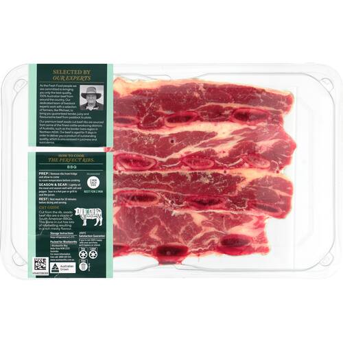 Woolworths Premium Beef Asado Ribs Thin Slice 150g - 400g | bunch