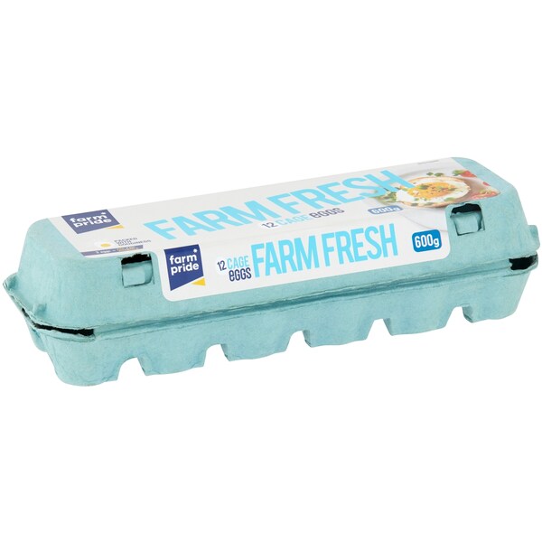 Farm Pride 12 Cage Eggs 600g | Woolworths
