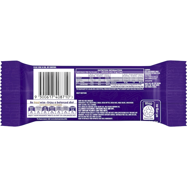 Cadbury Twirl Milk Chocolate Bar 39g | Woolworths Cadbury Twirl Milk Chocolate Bar 39g | Woolworths