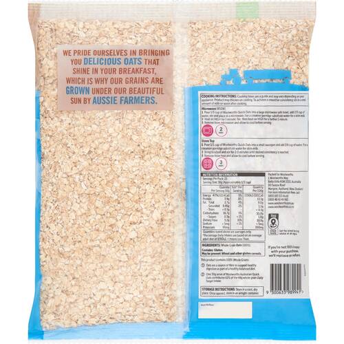 Woolworths Quick Oats 750g | bunch