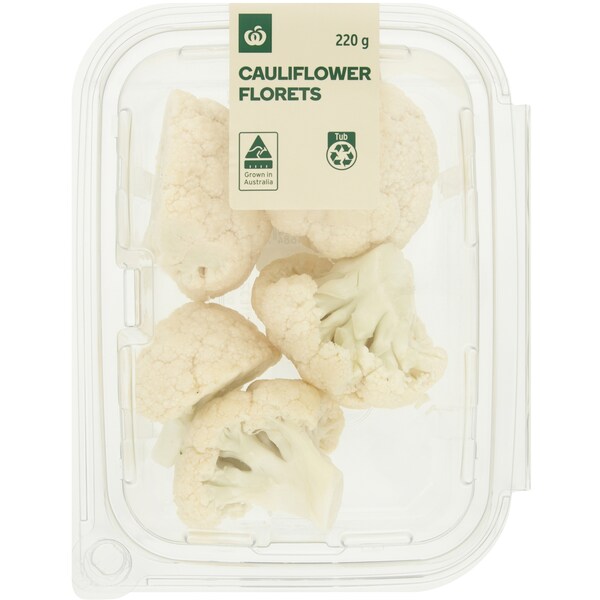 Woolworths Cauliflower Florets 220g | Woolworths