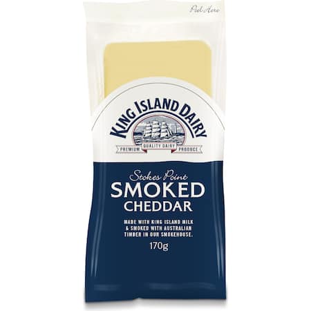 Get King Island Dairy Stokes Point Smoked Cheddar Cheese 170g delivered ...