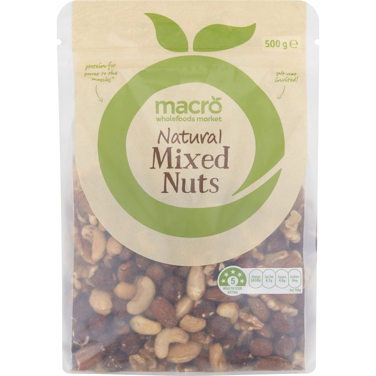 Macro Natural Raw Nuts Mix 500g | bunch