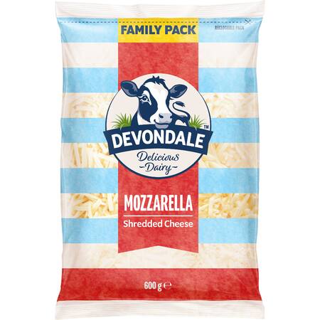 Get Devondale Shredded Mozzarella Cheese 600g delivered to your ...