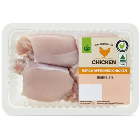 Get Woolworths RSPCA Approved Chicken Thigh Fillets Skinless Small 550g ...