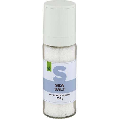 Woolworths Sea Salt Refillable Grinder 250g | bunch
