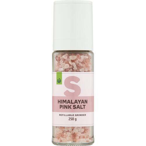 Woolworths Himalayan Pink Salt Refillable Grinder 250g | bunch