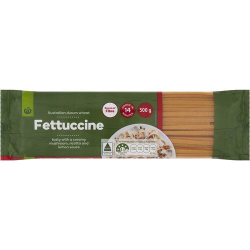 Woolworths Pasta Fettuccine 500g | bunch