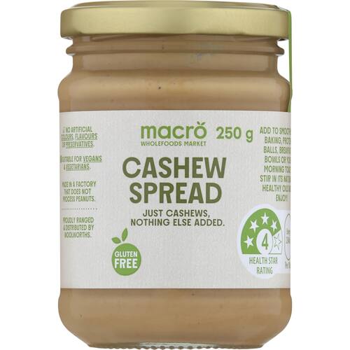 Macro Natural Cashew Spread 250g | bunch