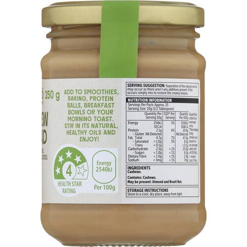 Macro Natural Cashew Spread 250g | bunch