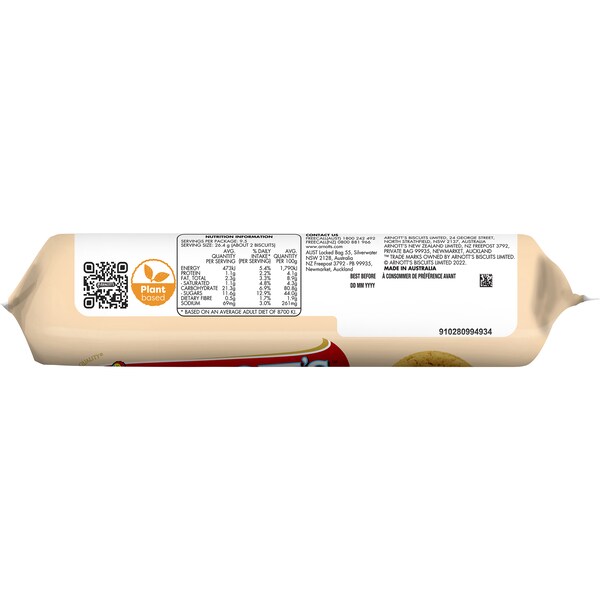 Arnott's Ginger Nut Plain Biscuits Biscuits 250g | Woolworths