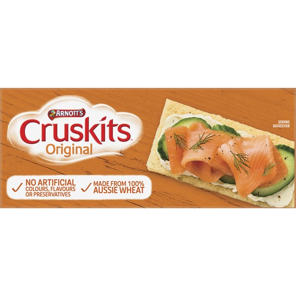 Arnott's Cruskits Original Crispbreads 125g | Woolworths