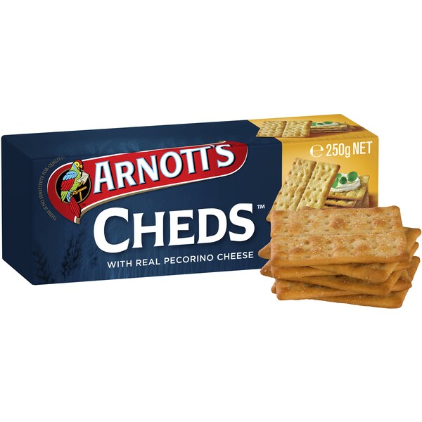 Arnott's Cheds Cheese Crackers 250g | Woolworths