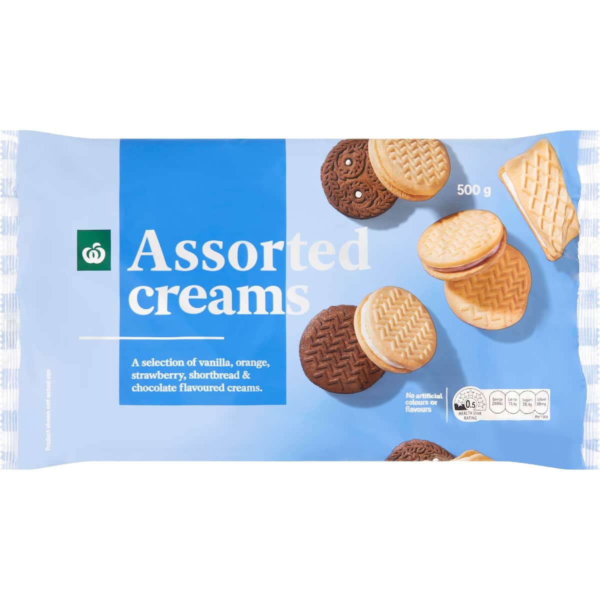 Woolworths Creams Assorted Biscuits 500g | bunch