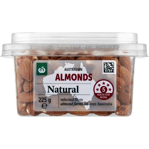 Woolworths Almonds Natural 225g | bunch