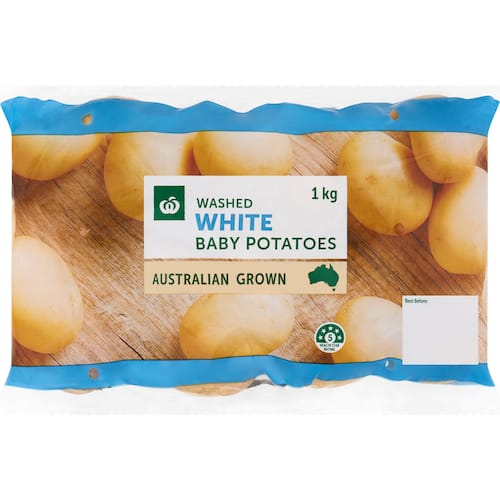 Woolworths White Washed Baby Potatoes 1kg | bunch