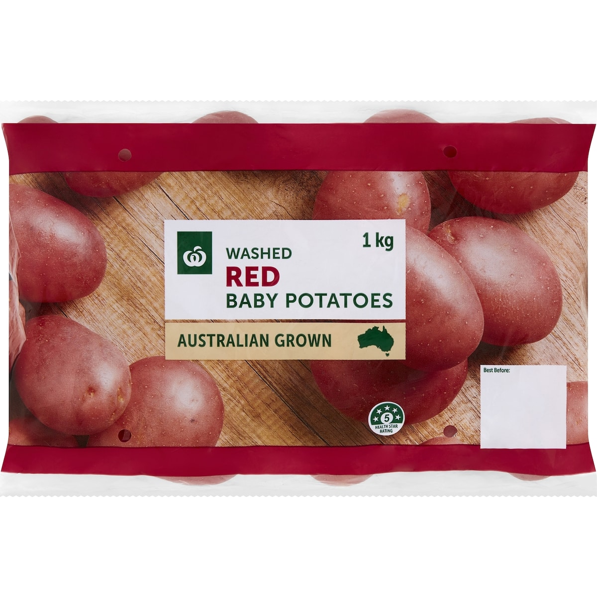 Woolworths Baby Red Washed Potato 1kg Bag | bunch