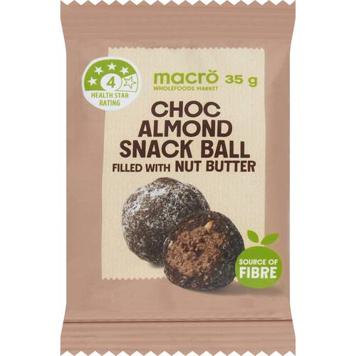 Macro Choc Almond Snack Ball with Nut Butter 35g | bunch