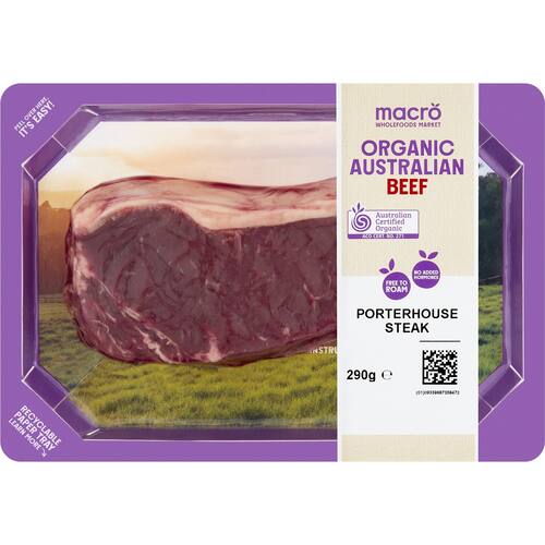 Macro Organic Beef Porterhouse Steak 290g | bunch