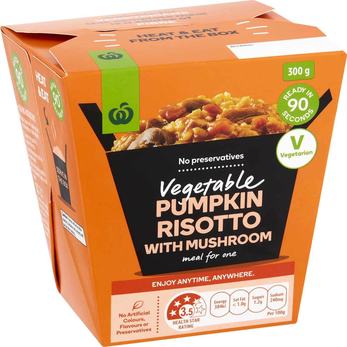 Woolworths Vegetable Pumpkin Risotto With Mushroom 300g | bunch