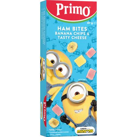 Get Primo Trios Minions Ham Cheese & Banana Chips 47g delivered to your ...