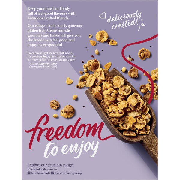 Freedom Maple & Almond Granola 400g | Woolworths