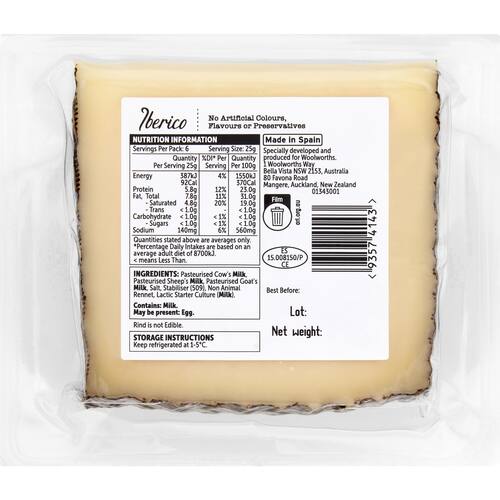 Thomas Dux Spanish Iberico Cheese 150g | bunch