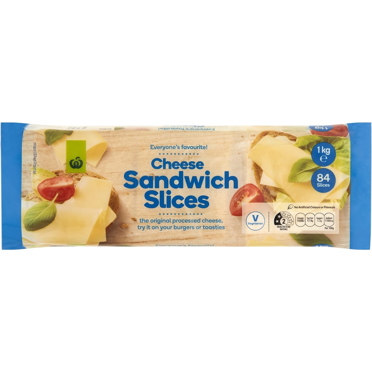 Woolworths Sandwich Cheese Slices 1kg | bunch