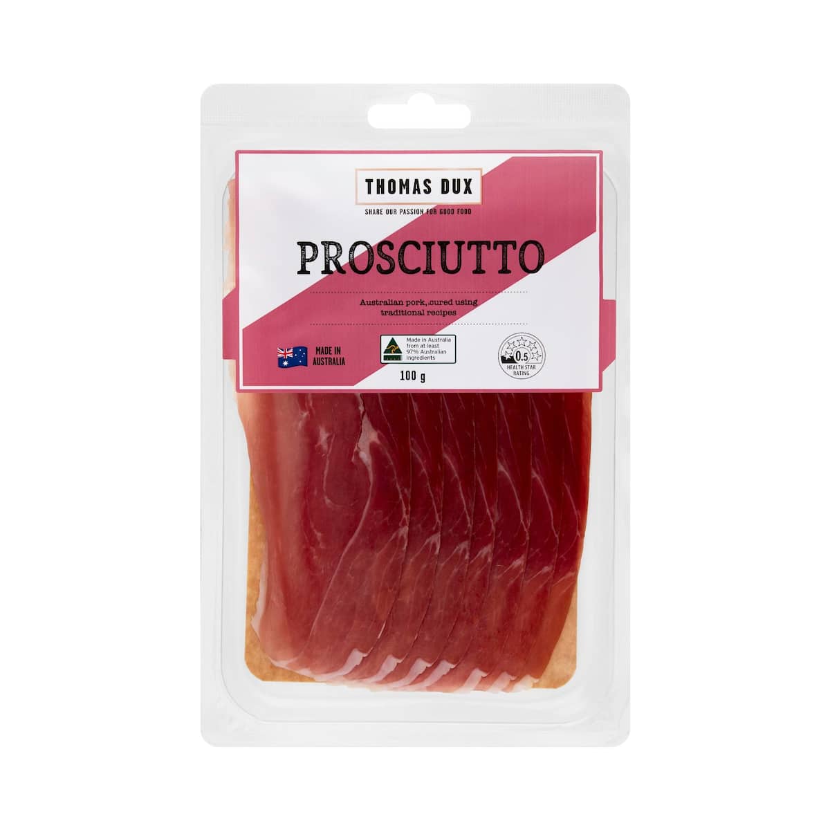 Thomas Dux Sliced Prosciutto 100g | bunch