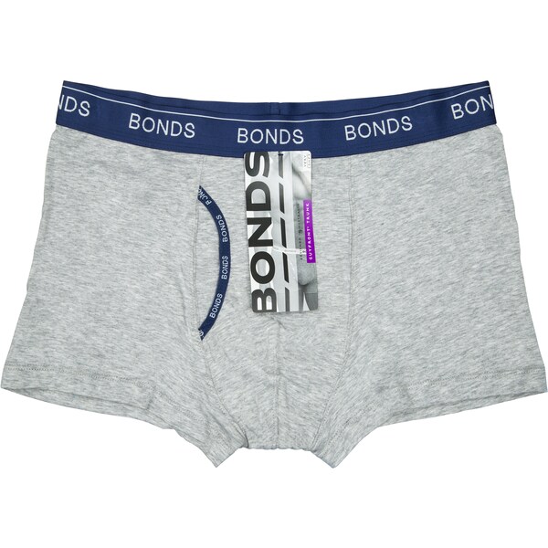 Bonds Mens Guy Front Trunk Grey/Blue Xl Each | Woolworths