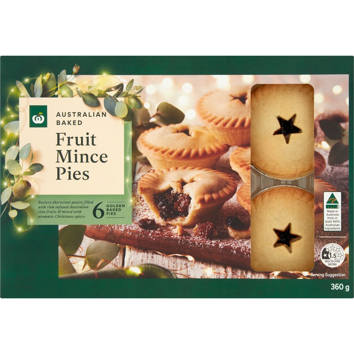 Woolworths Fruit Mince Pies 6 pack | bunch