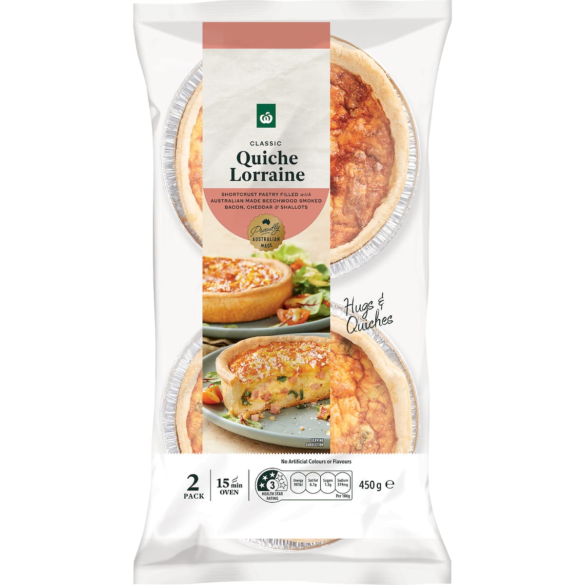 Woolworths Quiche Lorraine 2 Pack | bunch