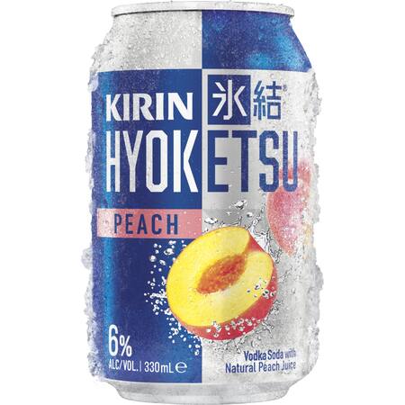 Get Kirin Hyoketsu Peach Vodka Soda Can 330mL delivered to your ...