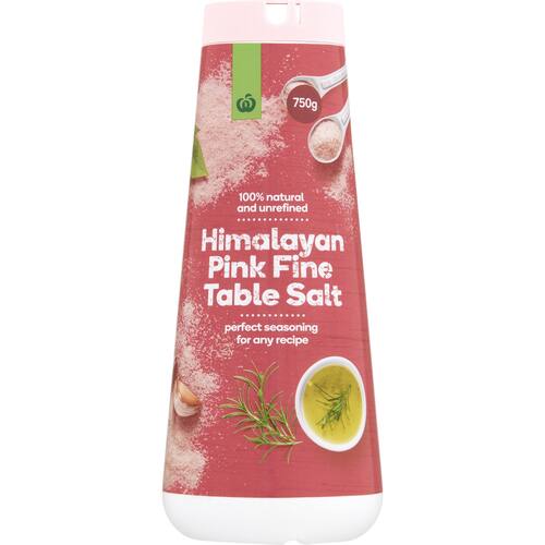 Woolworths Himalayan Pink Fine Table Salt 750g | bunch