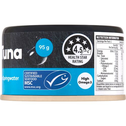 Woolworths Tuna In Springwater 95g | bunch