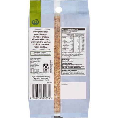 Woolworths Granulated Nuts 200g | bunch