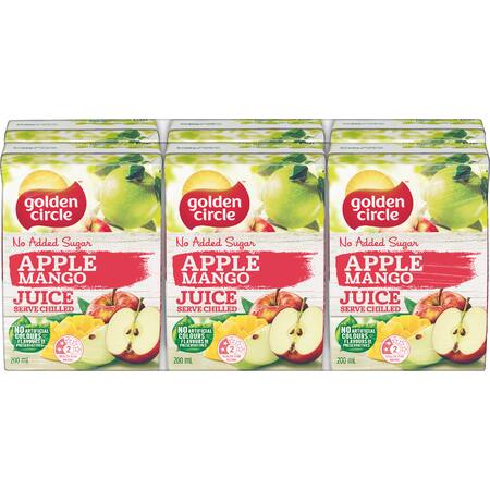 Get Golden Circle Apple & Mango Juice Poppers 200mL x 6 pack delivered ...