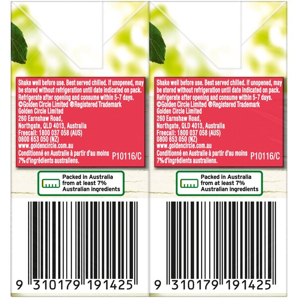 Golden Circle Apple & Mango Juice Poppers No Added Sugar Multipack ...