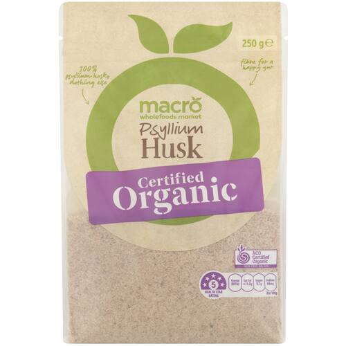 Macro Organic Psyllium Husk 250g | bunch