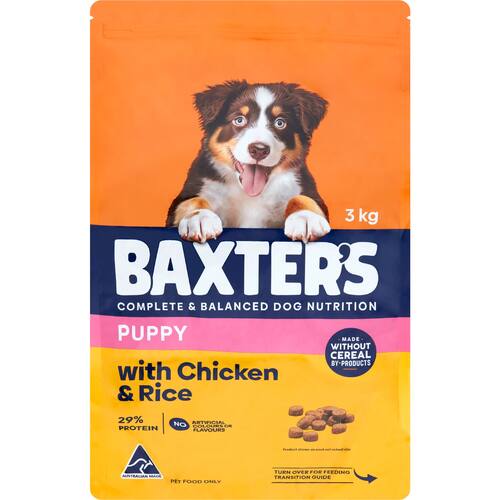 Baxter's Dog Food Puppy Chicken and Rice 3kg | bunch