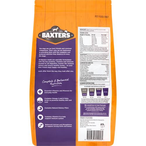 Baxter's Dog Food Chicken and Rice 3kg | bunch