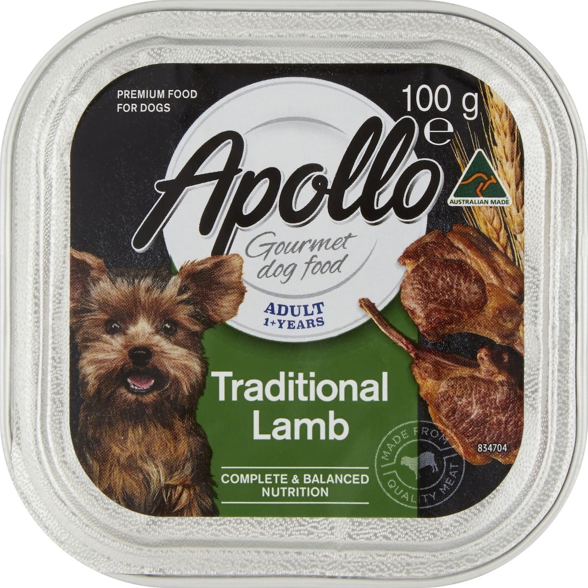 Apollo Dog Food Traditional Lamb 100g | bunch